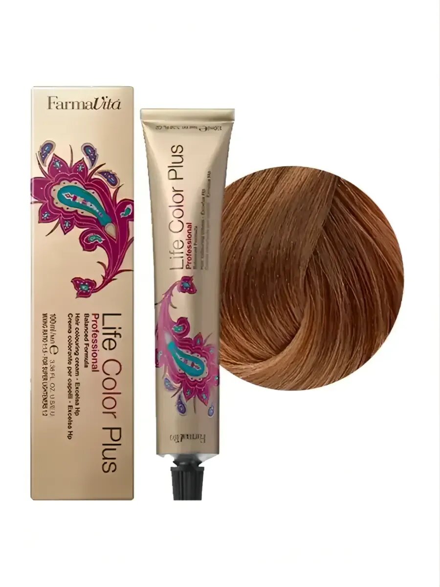 Краска для волос Farmavita Hair Coloring Life Color Plus Prof, Перманентный краситель с низким содержанием аммиака, 8.13