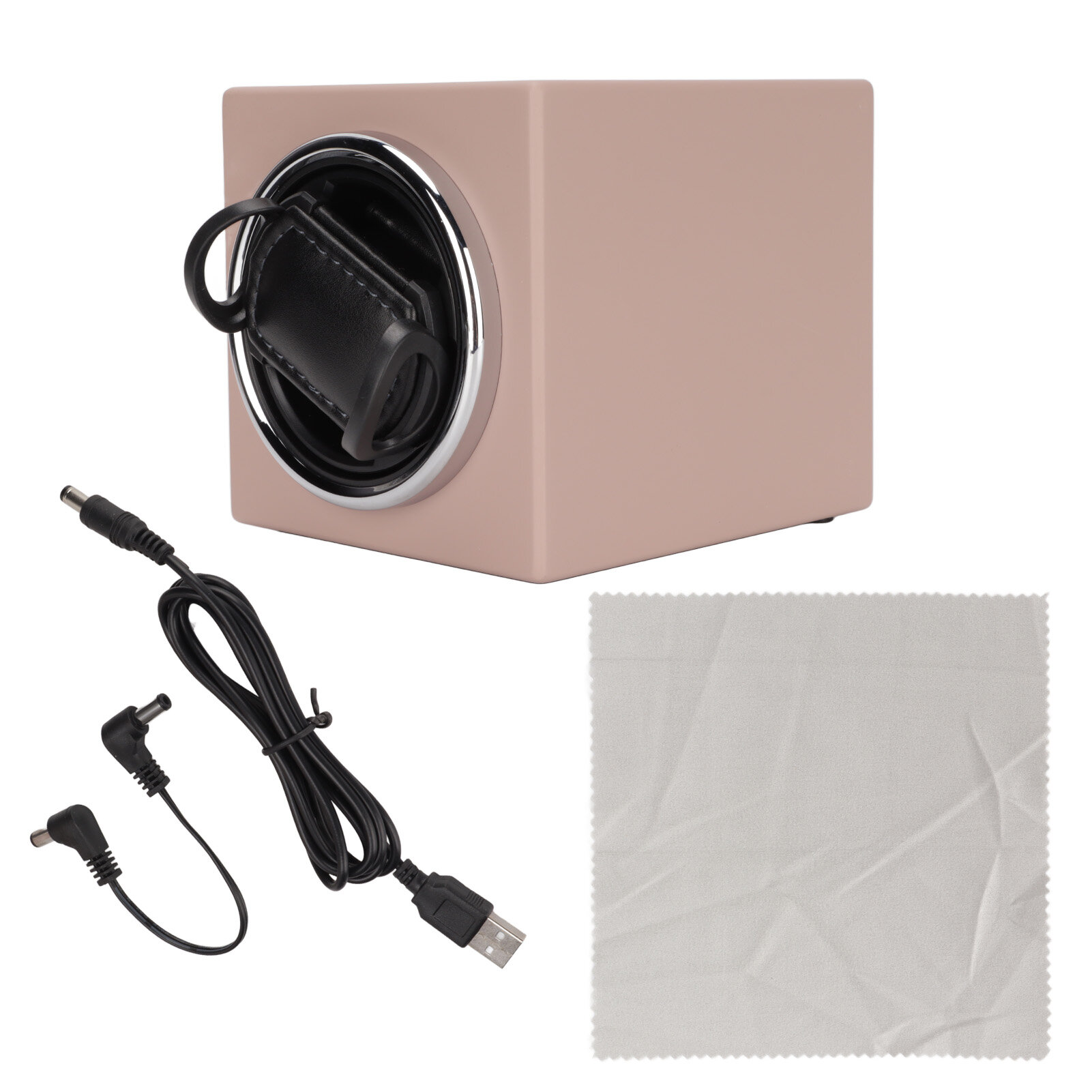 Watch Winder Matte Paint Silent Operation Adjustable Pillow Automatic Box with Rotate Base for Watches