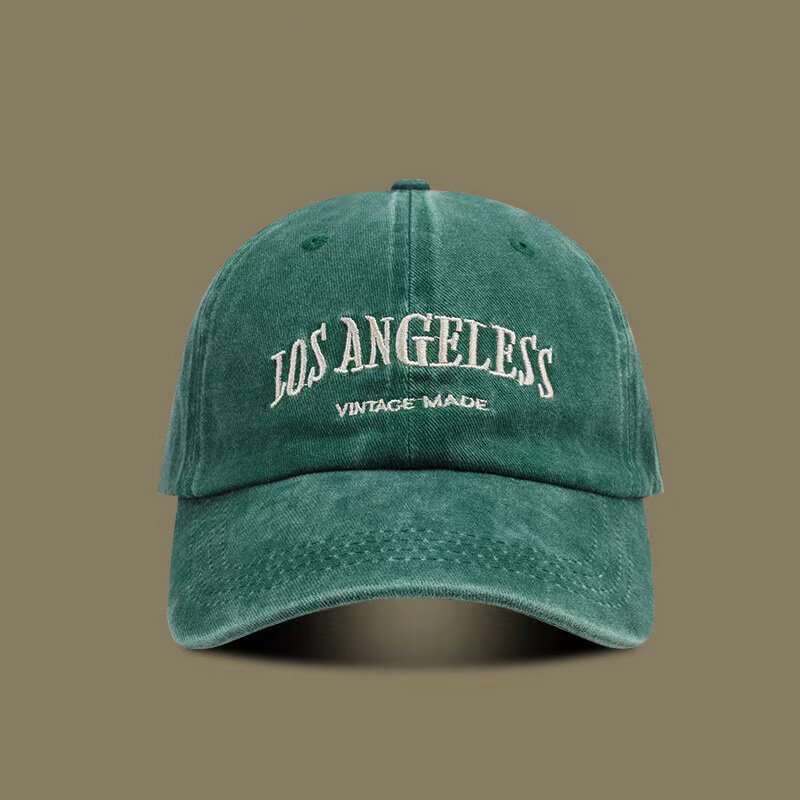 Американская бейсболка в стиле ретро с буквами для пар, универсальная женская маленькая фуражка, открывающая лицо, повседневная шляпа с солнцезащитным козырьком, модная для мужчин.