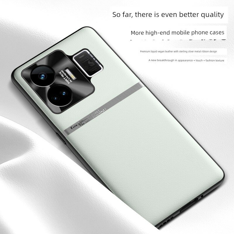Чехол для Realme GT Neo5 с защитой от падений, полная защита для закругленного экрана, из сукна - Серый