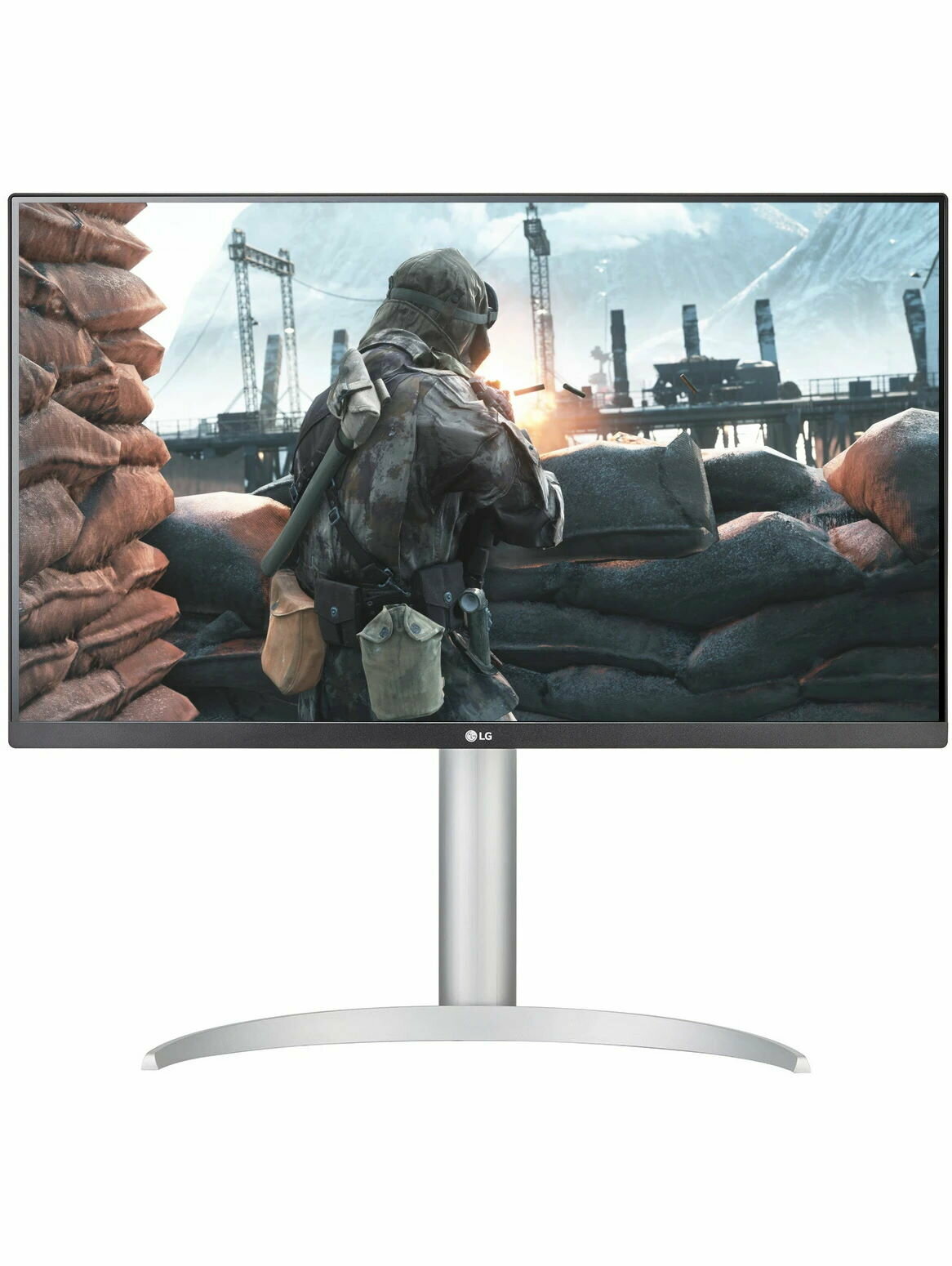 Монитор 27" LG, UltraFine 27UP650K-W, IPS, 60Гц, 16:9, Белый