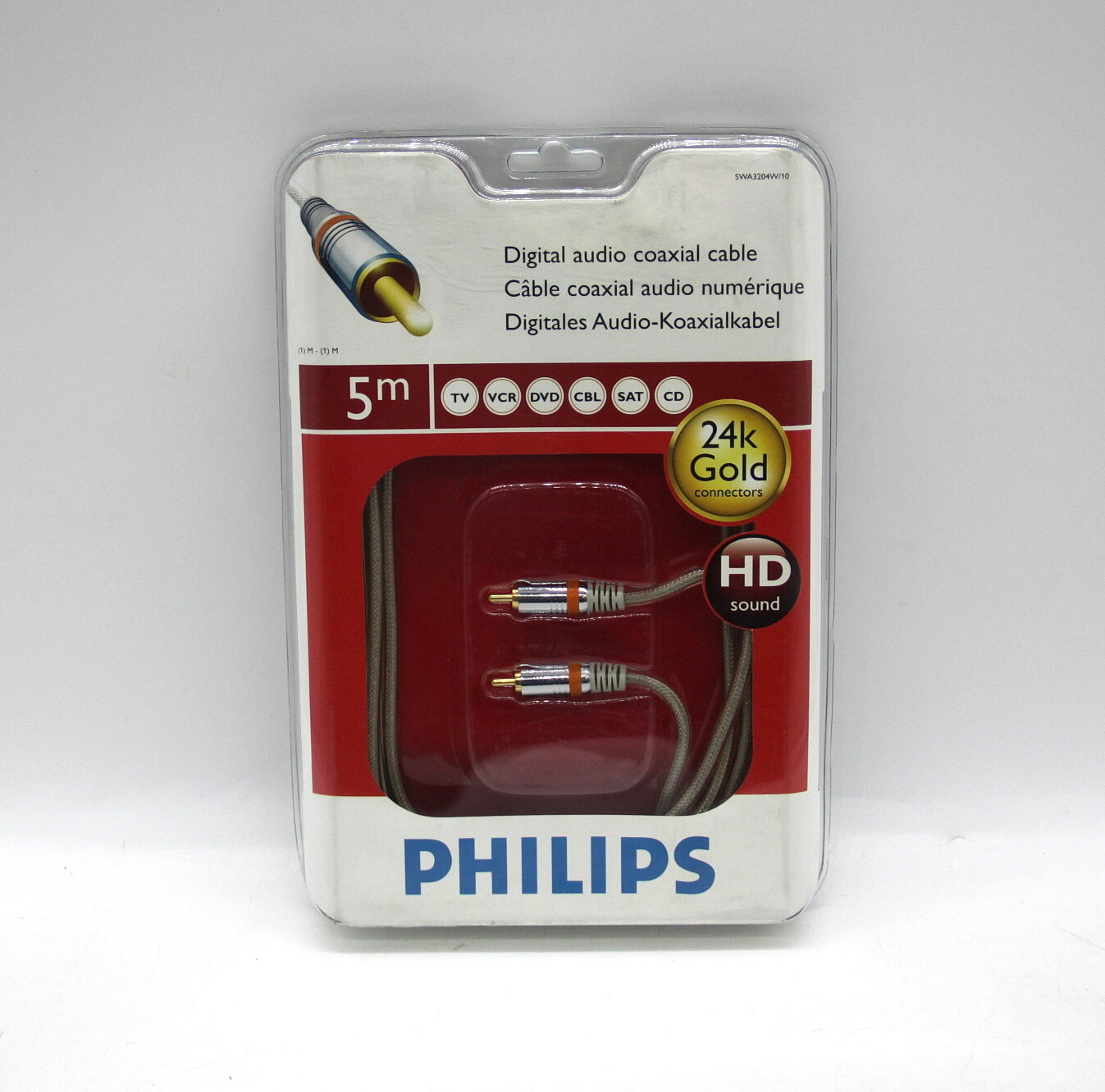 Аудиокабель Philips 24K Gold (5м)