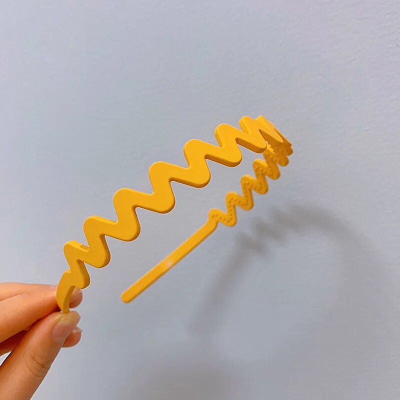 Пластиковые обручи для волос SKLIAGBAW Желтый, A-1-Yellow