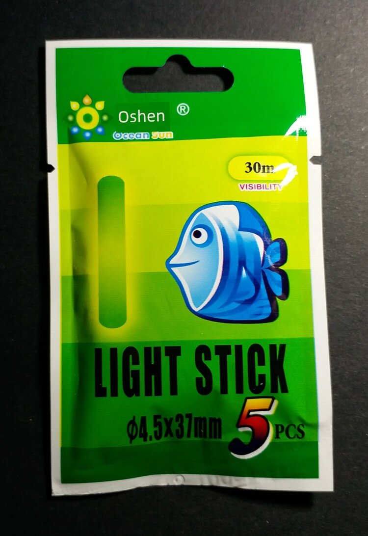 Подлинная светящаяся палочка Oshen, флуоресцентная палочка для рыбалки, светящийся поплавок, супер яркая светящаяся