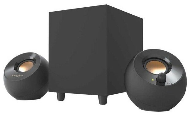 Акустическая система Creative PEBBLE PLUS 2.1 черный 8Вт