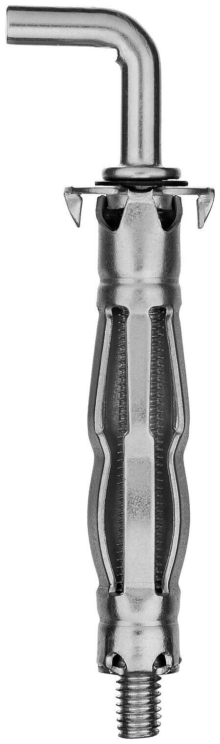 Анкер молли для пустотелых материалов, с крюком, 11 мм х M5 x 52 мм, 80 шт, оцинкованный, ЗУБР