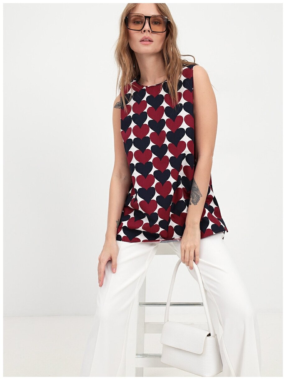 Топ KK-T-002K-9006-бордовый