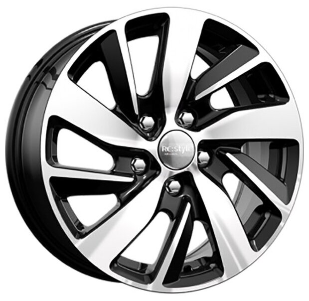 Диск колёсный КС741 (ZV 16_Golf) 6,5x16 ЕТ 50 5x112 57,1 алмаз черный, арт. 67972