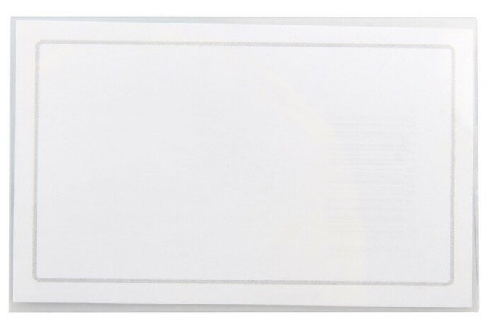 Бейдж Attache Economy горизонтальный 90х55 мм булавка/зажим (50 штук в уп) 956423