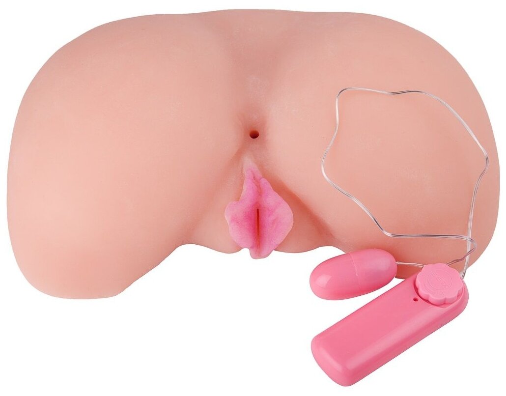 LOVETOY (А-Полимер) Мастурбатор-вагина с выносным пультом 660021, телесный