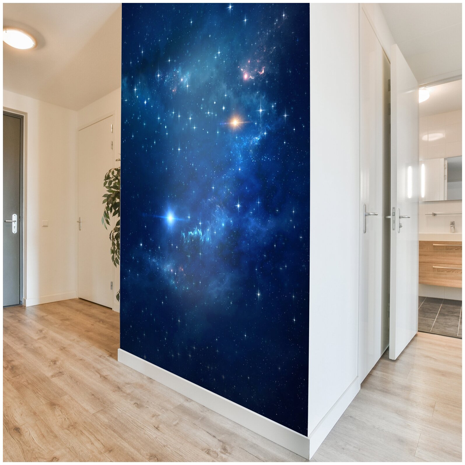 Фотообои / флизелиновые обои Галактики и звёзды 2,04 x 2,7 м