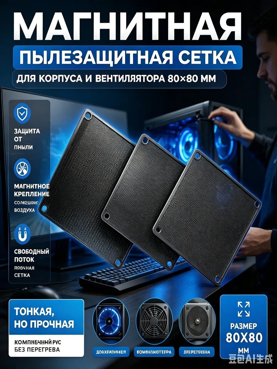 Фильтр для тепловентилятора реверс стор 90×90mm