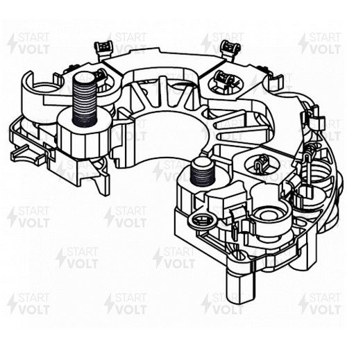 Мост диодный генератора для а/м Toyota Corolla (01-) 1.6i/Avensis T25 (03-) 1.8i, STARTVOLT VDB0905