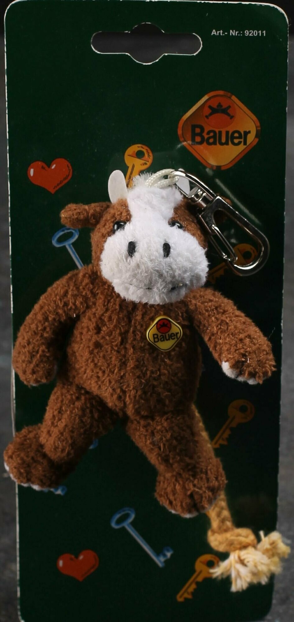 Мягкая игрушка брелок Корова BAUER 12 см