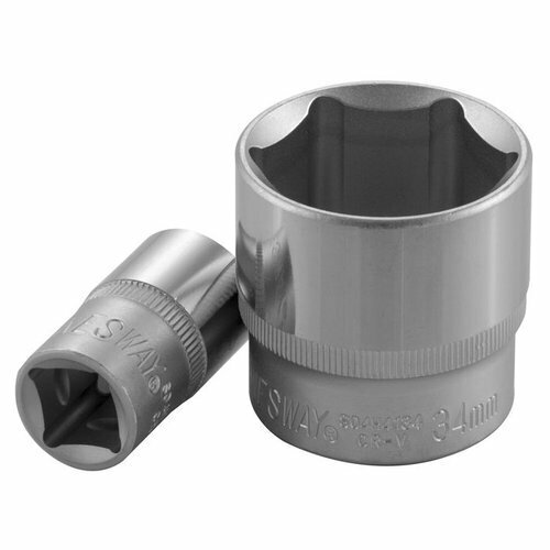 Головка 17 мм 6-гранная 1/2DR короткая JONNESWAY S04H4117 Jonnesway s04h4117