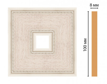 Вставка Цветная Decomaster 187-2-13 В100хШ8хД100 мм / Декомастер.