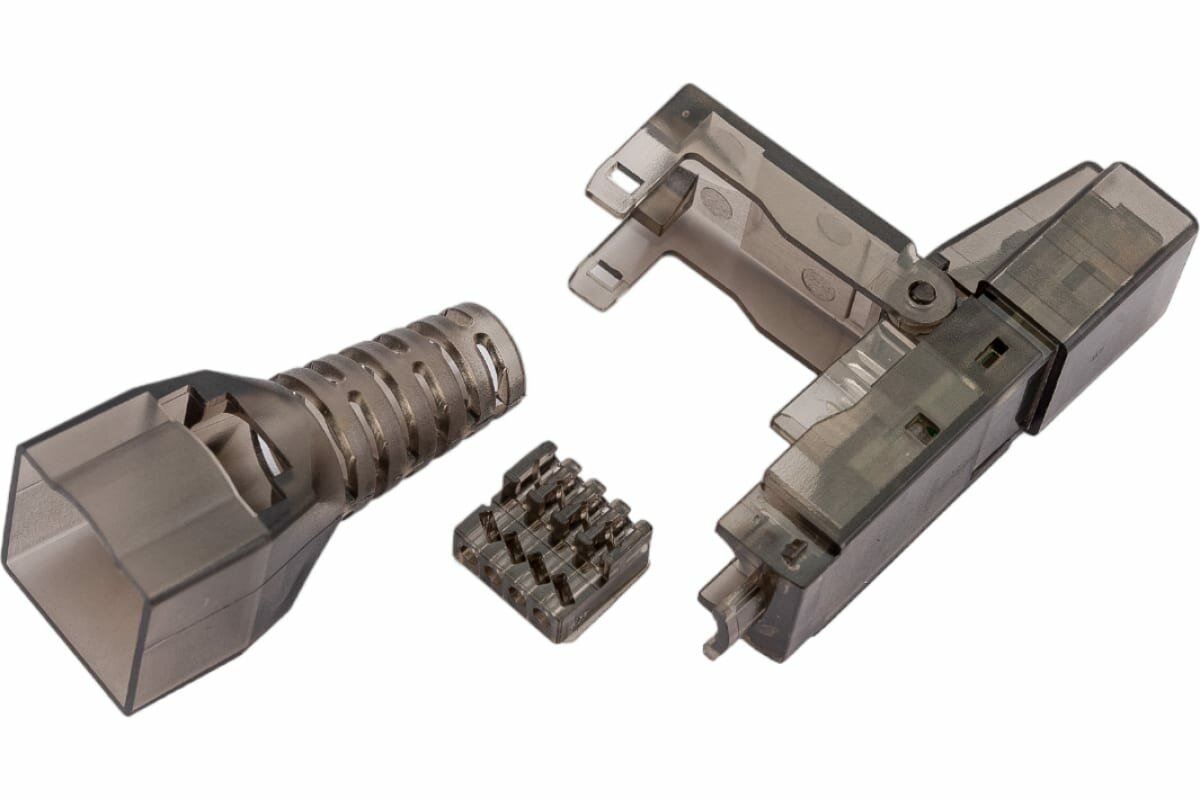 SUPRLAN безынструментальный коннектор RJ-45 8P8C UTP Cat.6A 10-0239 для кабелей