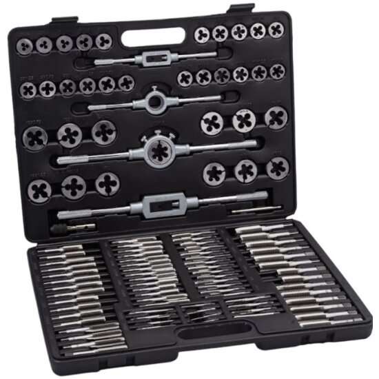 Метрический набор метчиков и плашек Rock Force 110 предметов