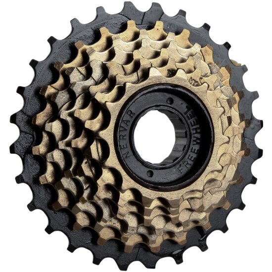 Кассета-трещотка велосипедная Freewheel 7 скоростей, 7х14-28Т, высокопрочная легированная сталь, для HG/UG цепей, 00-170044