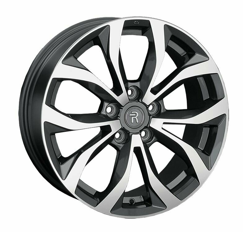 Колесный диск Replay MI166 18x7" PCD5x114,3 ET38 D67,1 темно-серый глянцевый с полированными лучами