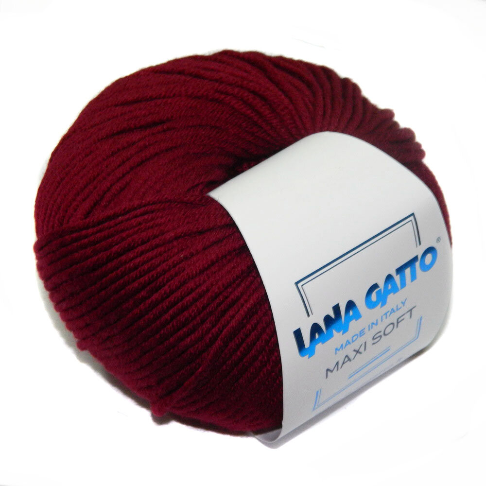 Пряжа Maxi soft - 10105 бордовый