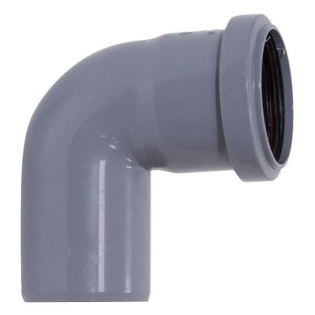 TEBO отвод для внутренней канализации 40 мм, 87,5° угол, из ПВХ, монтажная часть