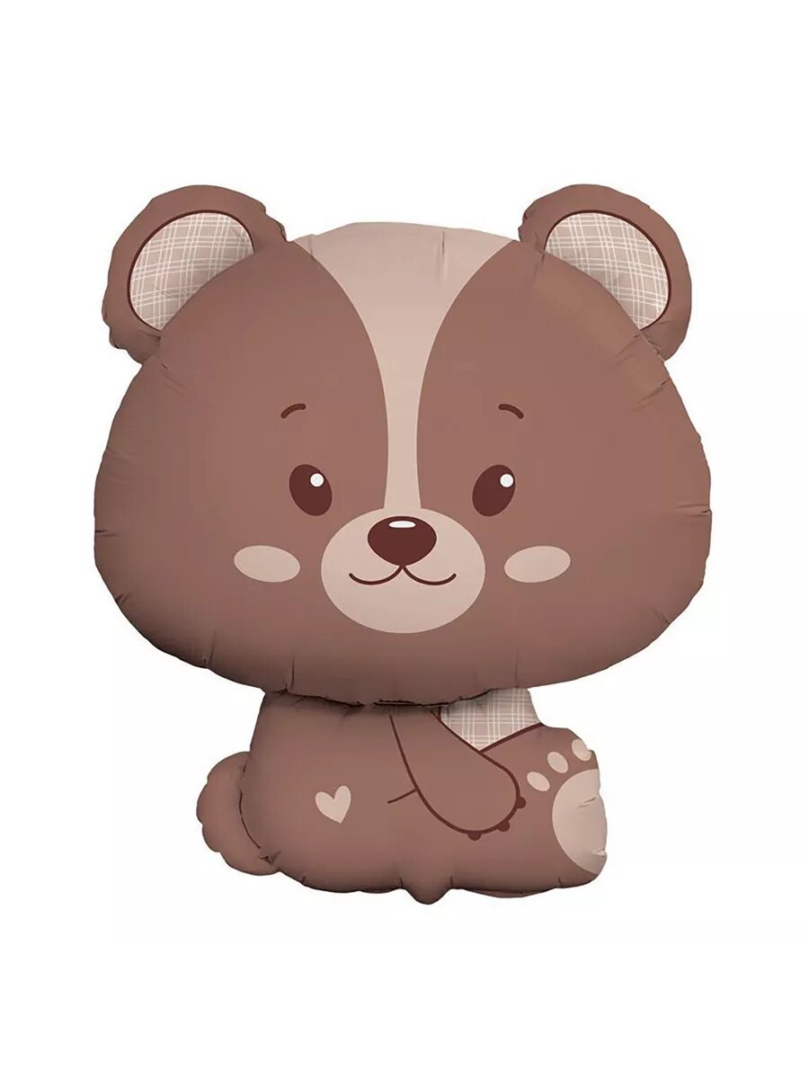 Медвежонок, Волшебный лес, мини фольгированный шар (13"/33 см ) 1 шт. / AGURA, Россия