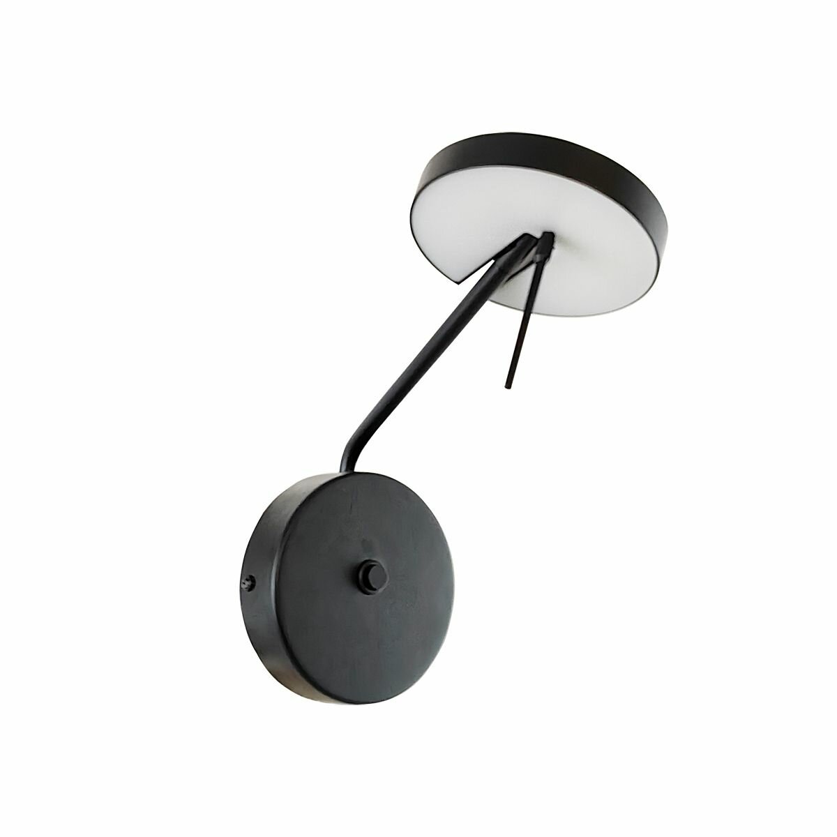 Бра настенный с выключателем на корпусе LED 7 Вт Invisible Светильник настенный поворотный черный Blessligt