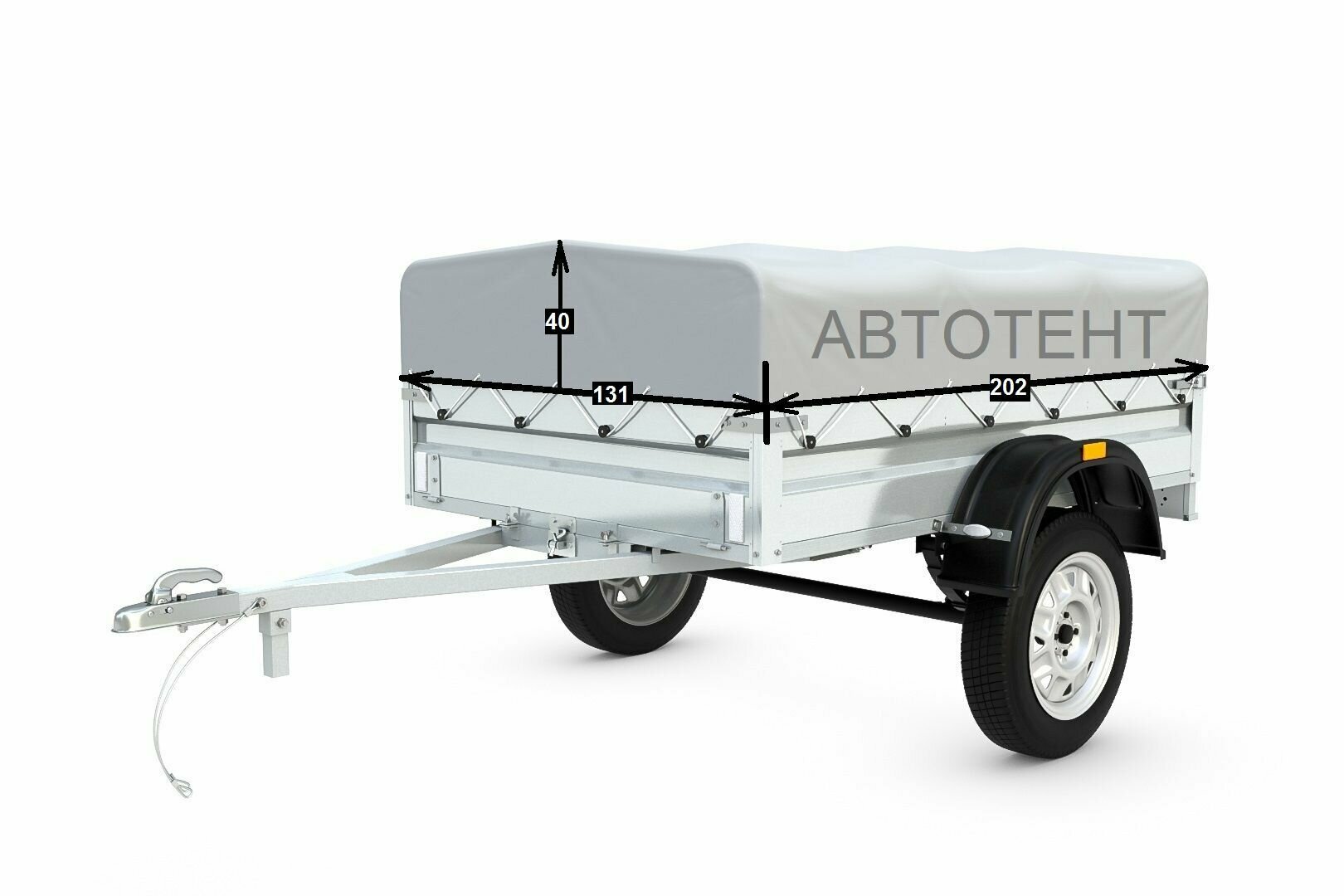 Тент на прицеп Титан 2013