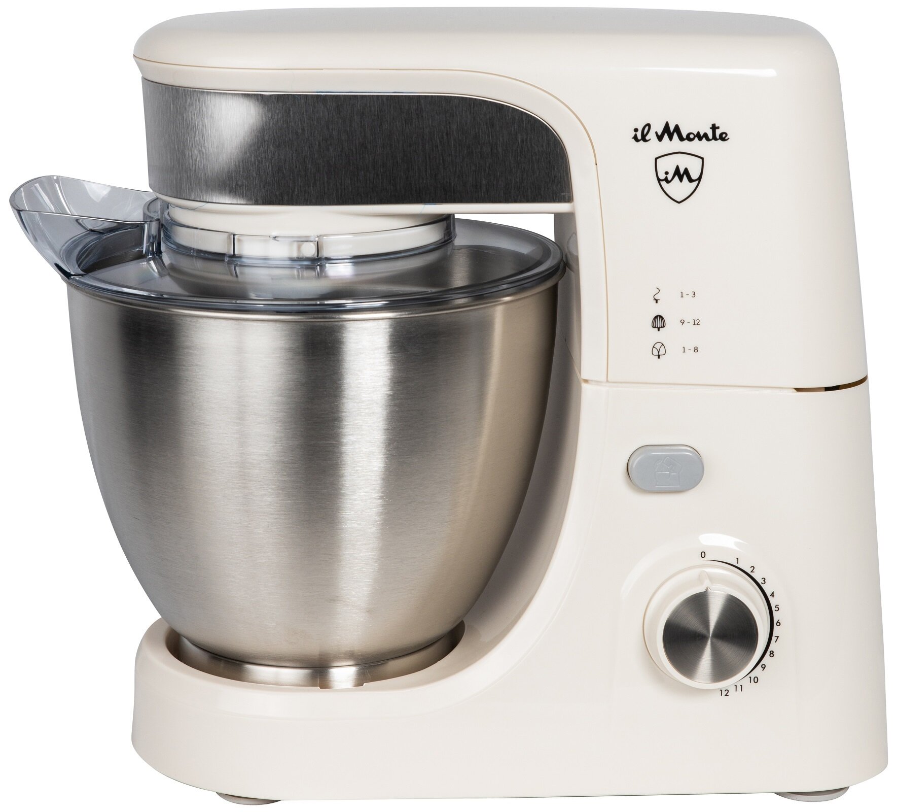 Планетарный миксер с чашей, 5л, Тестомес, il Monte SM-1003 IVORY Бежевый