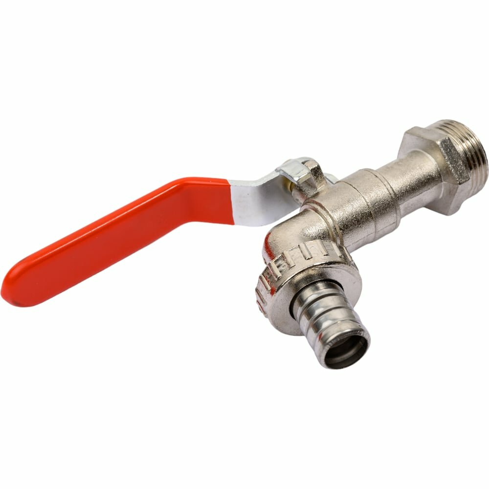 Кран шаровой садовый Rvc 20 3/4' со штуцером ручка, аналог артикул 01415 37022