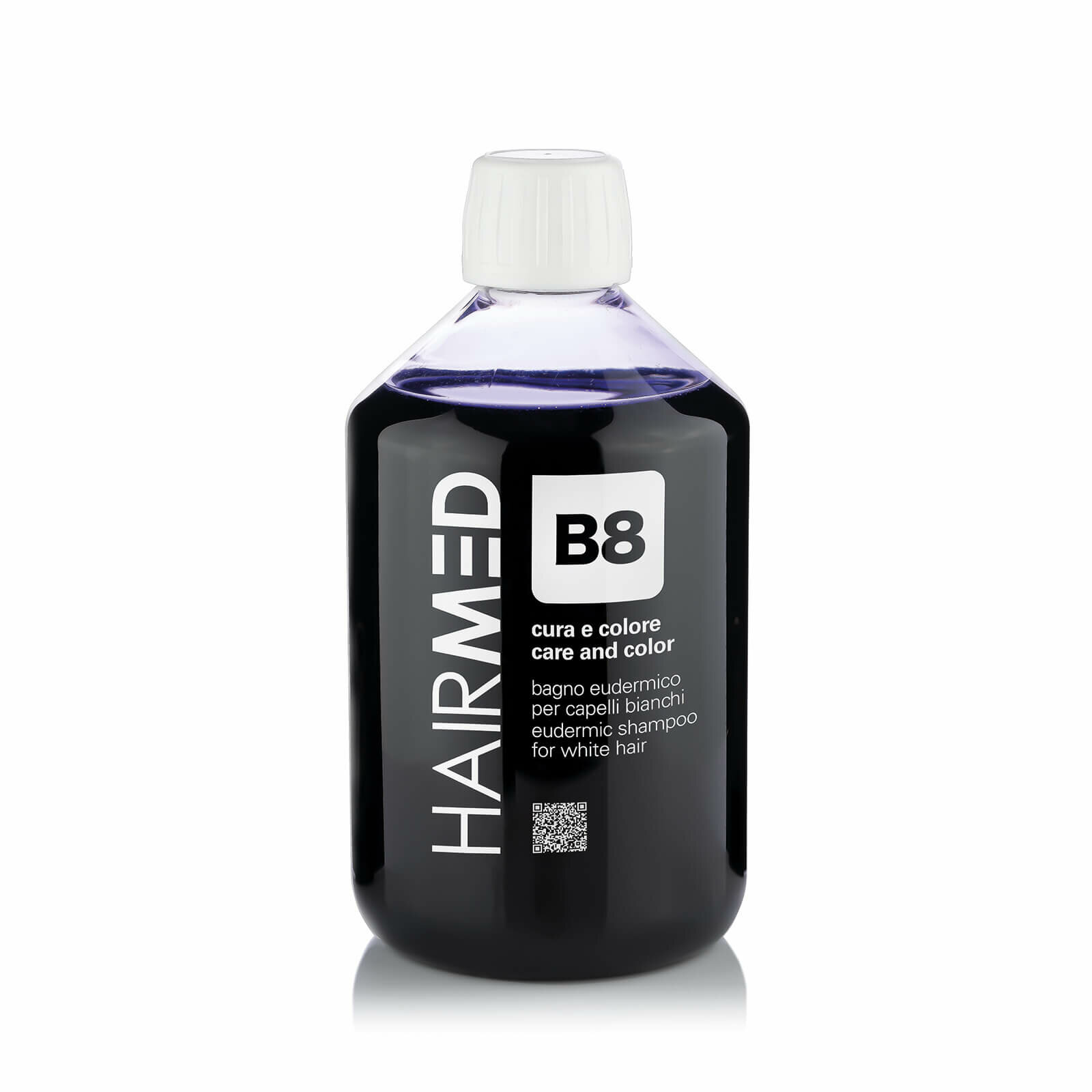 B8 Шампунь анти-жёлтый для волос Eudermic Shampoo for White Hair Hairmed, 500 мл