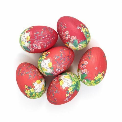 Заготовка для декора "Яйцо" (6,5-7 см.) 6 шт