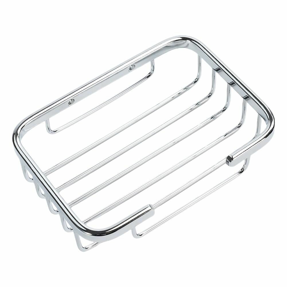 Мыльница хромированная подвесная прямоугольная