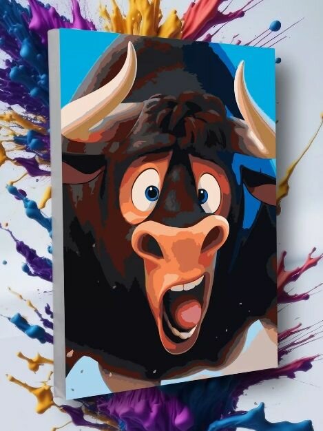 Картина по номерам Фердинанд Бык Дисней 40х50