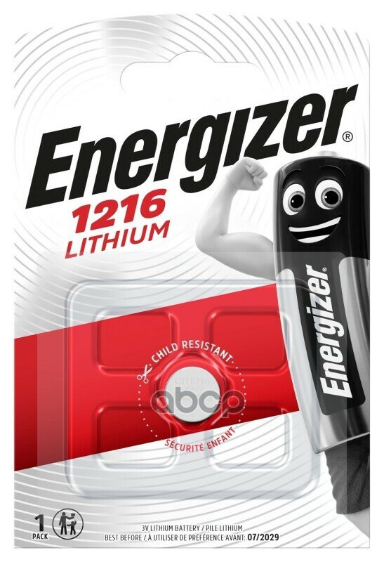 E300843603 Батарейка CR1216 ENR Lithium FSB1 (1шт/бл) Energizer арт. E300843603