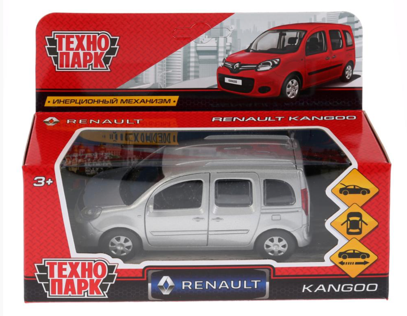 Машина модель Renault Kangoo металлическая 12 см, в коробке.