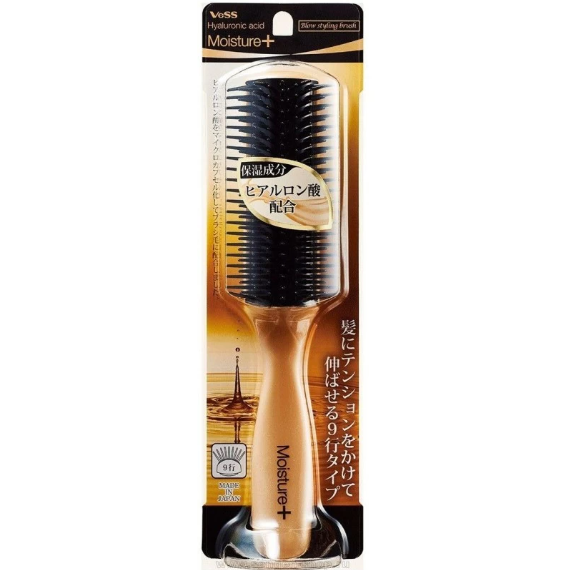 VeSS Hyaluronic Acid Moisture+ Массажная щетка с гиалуроновой кислотой для укладки волос 1 шт