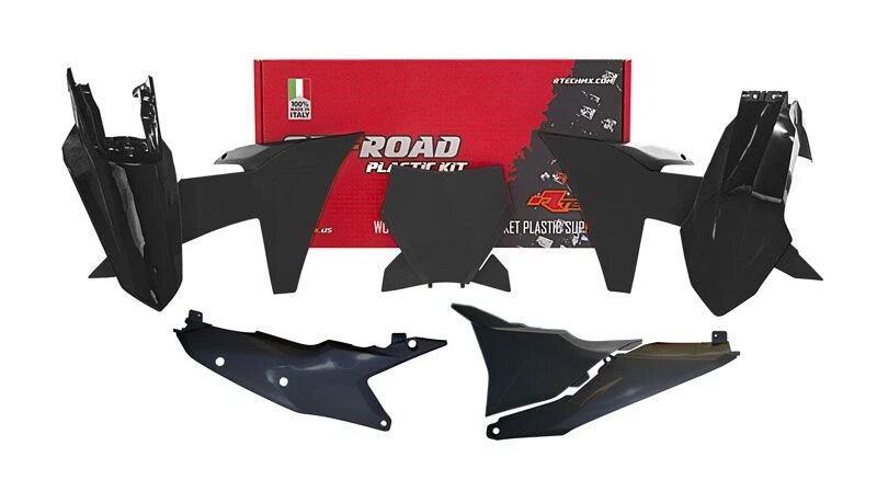 Комплект пластика RTech KTM SX125-300 23-24 черный RTech R-KITKTM-NR0-023