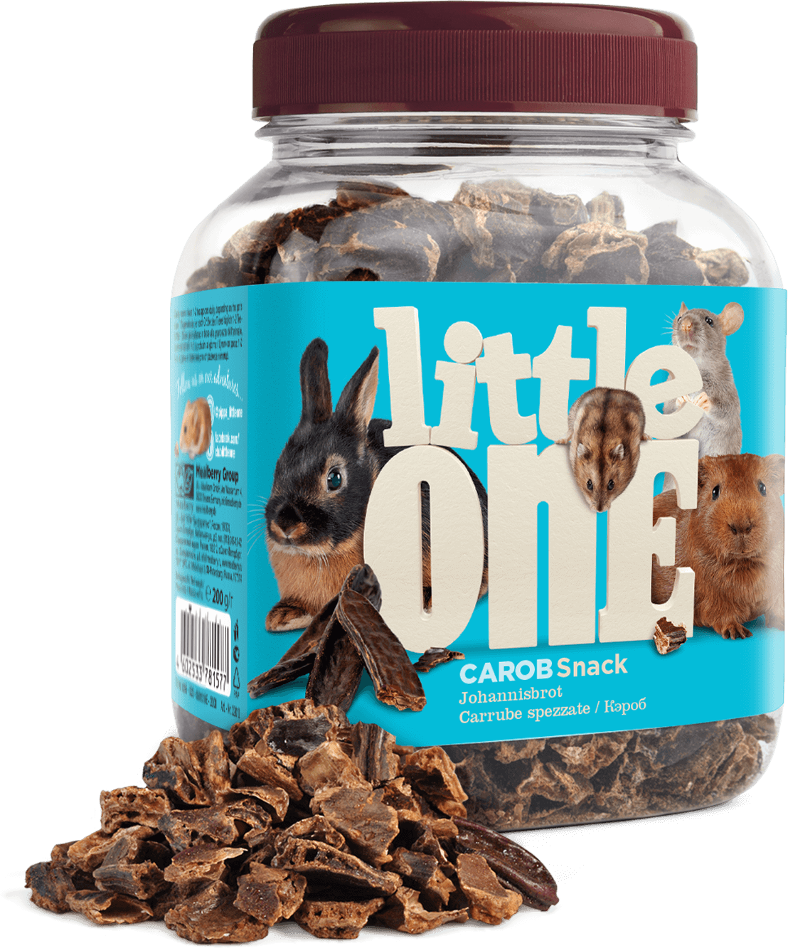 Лакомство Little One "Кэроб" для всех видов грызунов, 200 гр
