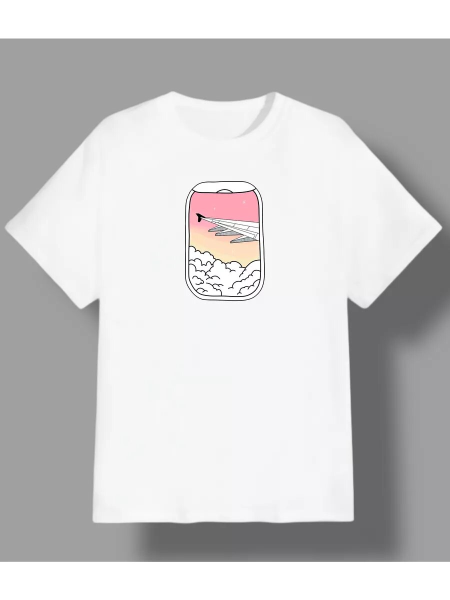 Футболка вид из самолета