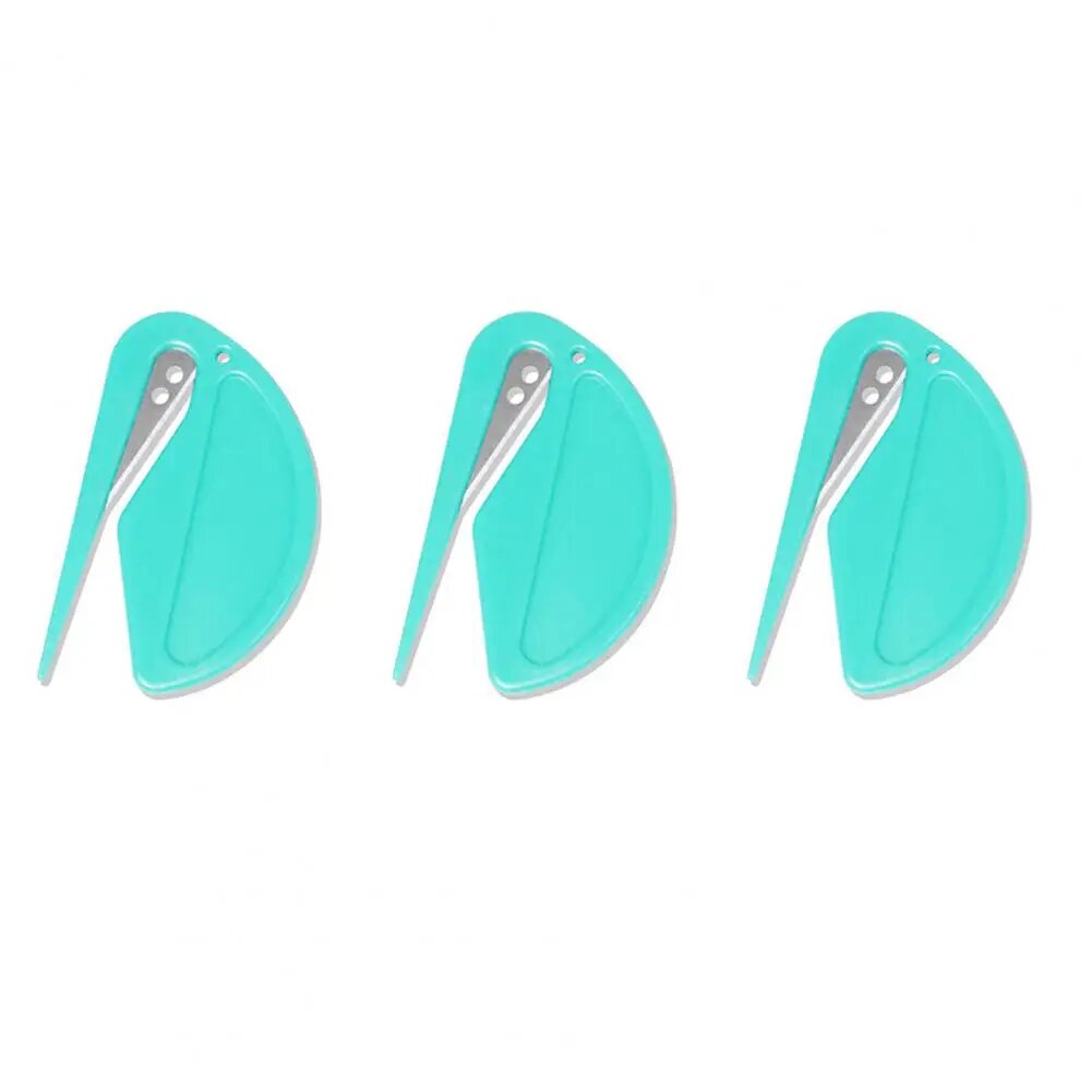 Пластиковый набор открывалок для писем 3шт Green 3pcs