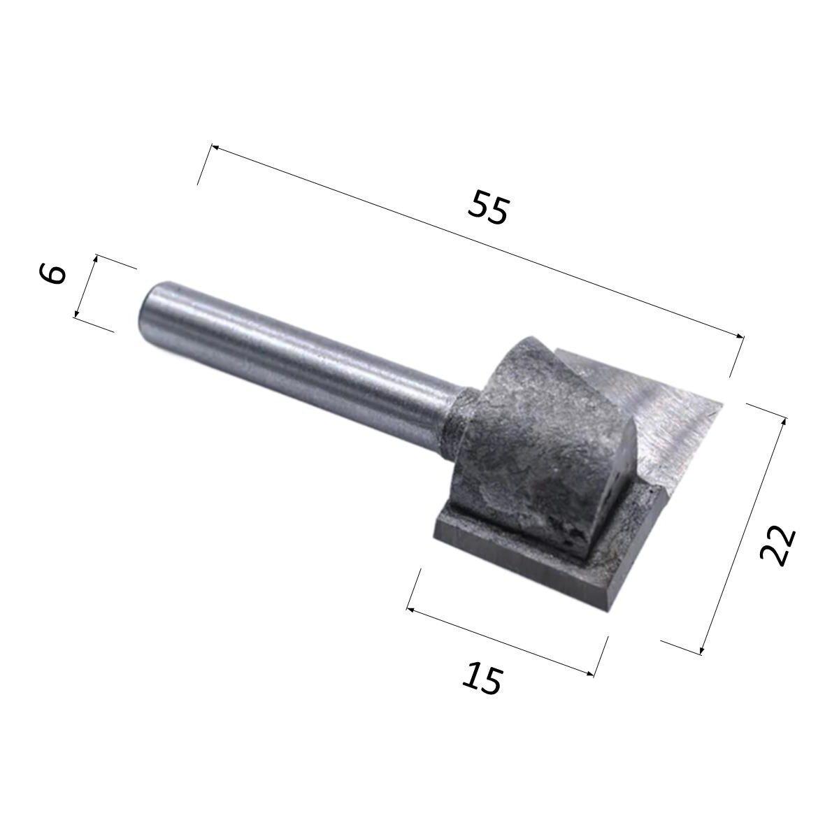 Фреза DJTOL NQD622 фасонная прямая для выравнивания поверхности (по дереву, ДСП, пластику)