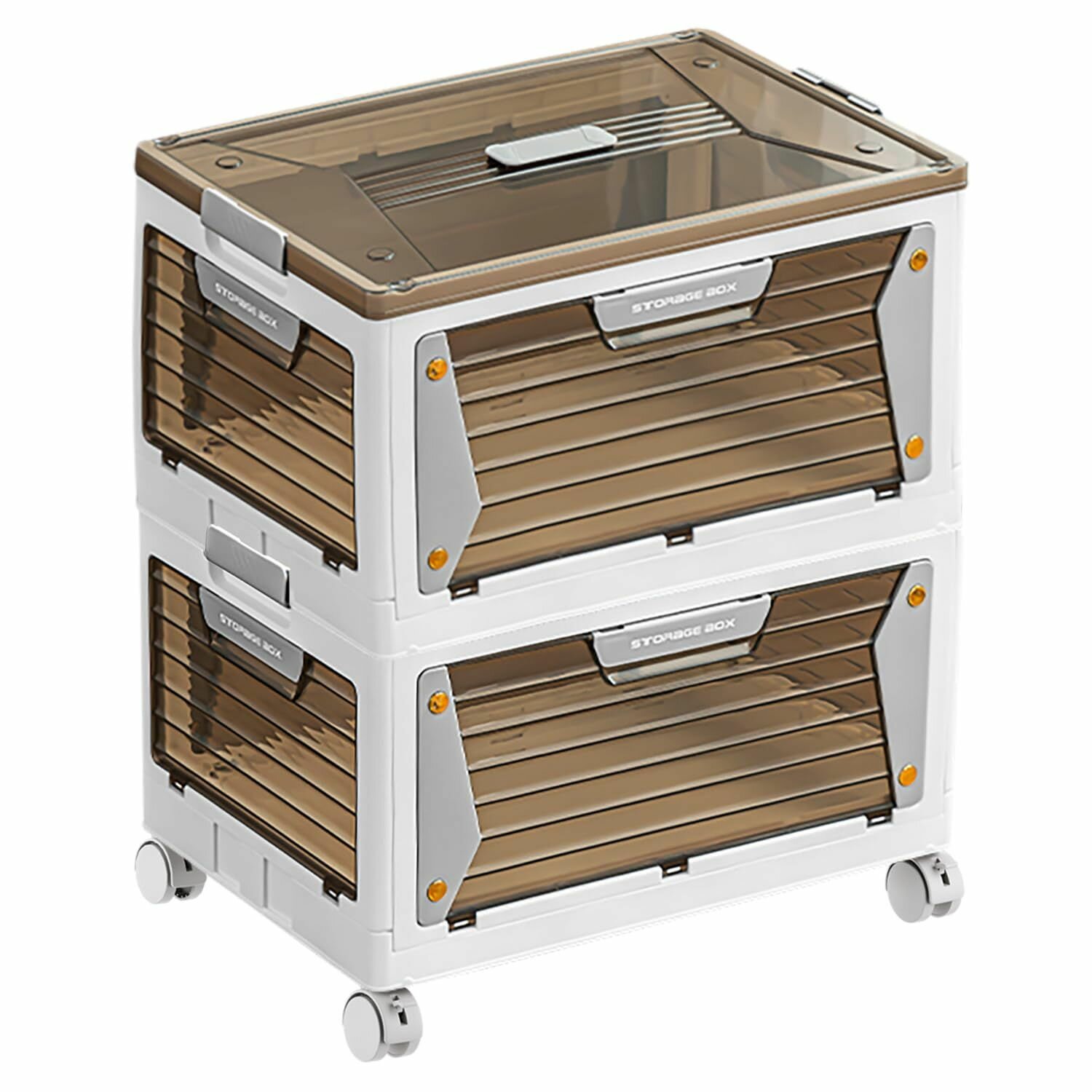 Штабелируемый ящик для хранения на колесиках