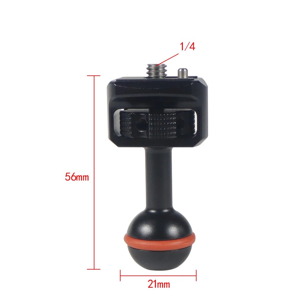 FEICHAO Адаптер шаровая головка 20 мм черный 21mm Ball Adapter