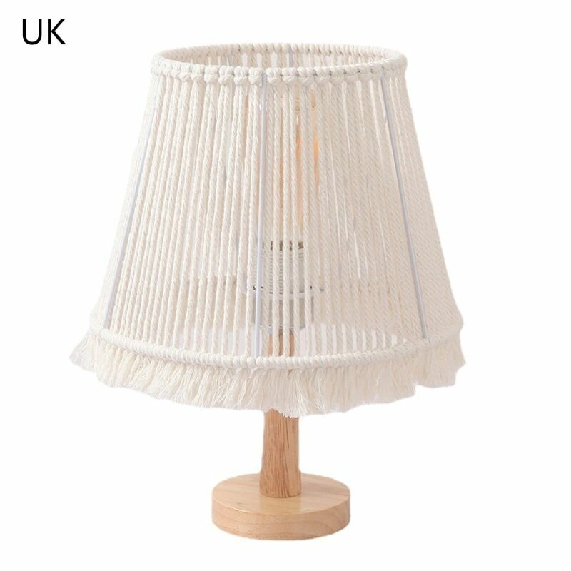 Абажур ручной работы в богемном стиле макраме с кисточками, легкий чехол, настольные лампы, защитные