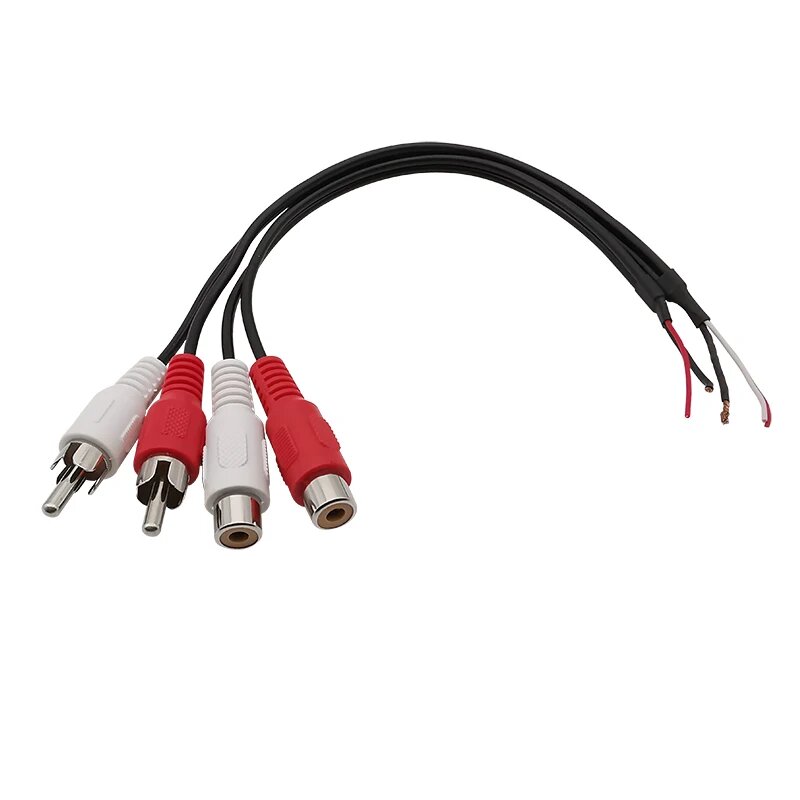 RCA разъемы LOCHEUK, набор 1 Male 1 Female