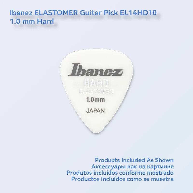 Ibanez ELASTOMER Медиаторы гитарные 1.0/1.2/2.5 мм Teardrop/JAZZ 1 piece, EL14HD 1.0 mm