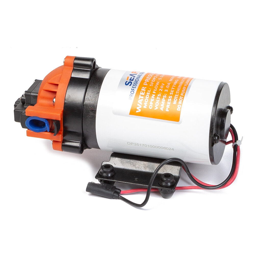 Помпа водоподающая SeaFlo мембранная, 24V, 5.5 л/мин, 5.5 BAR, 80 PSI