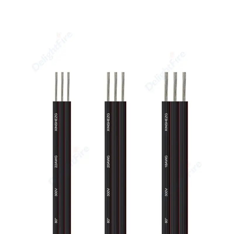 DelightFire 3-контактный электрический кабель 22AWG 3-жильный 22 AWG, Type 3, 5m